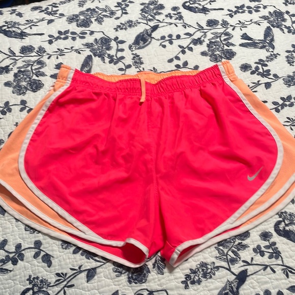 Nike | Shorts | Nike Athletic Shorts Neon Pink Orangepeach Large L ...